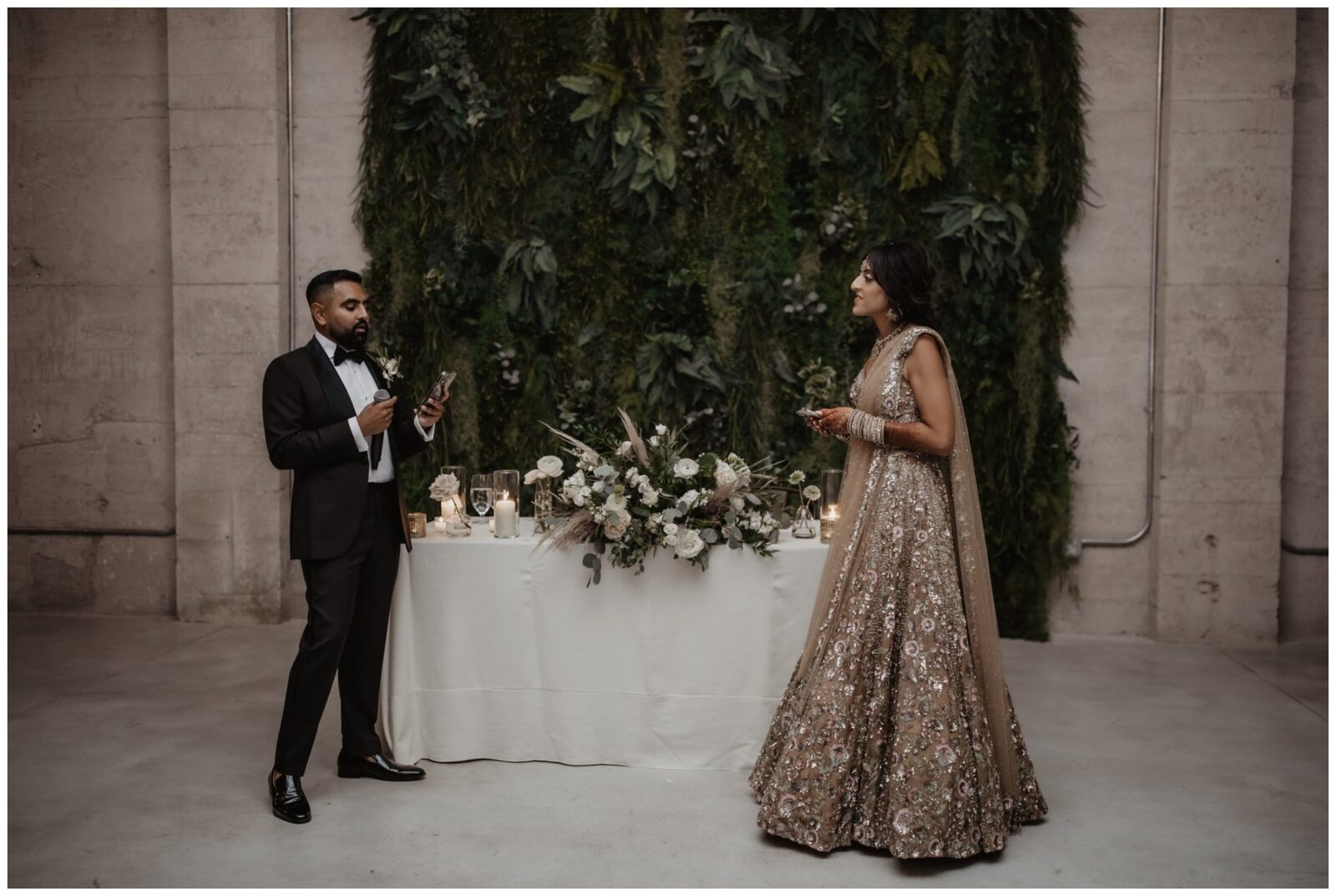 Modern Indian Wedding Traditions Featured at Romantic Reception | Maha ...