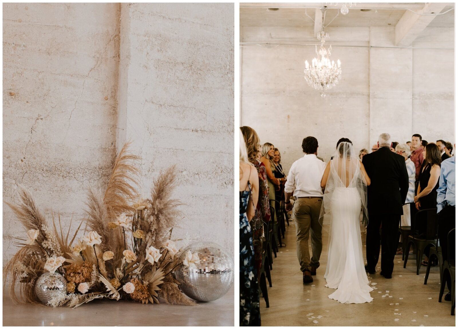 Modern Boho Wedding with Touches of Disco Glam | Leigh Ann + Austin ...
